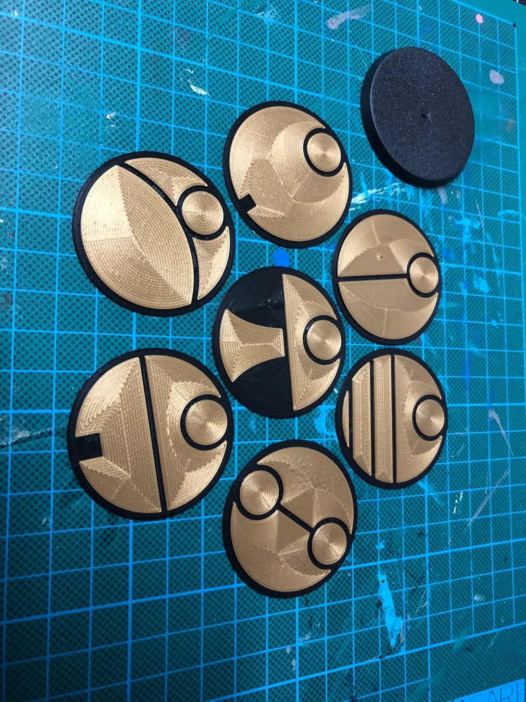 Warhammer - Tau Base Toppers by Sidequest Co | Download free STL model ...