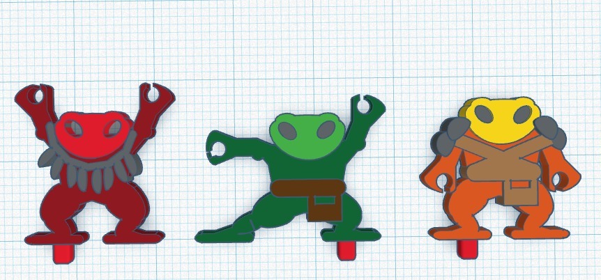 28Chibi - Grung Trio by Sidequest Co | Download free STL model ...