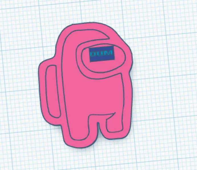 Among Us Crocs Jibbitz with dum by elijah | Download free STL model ...