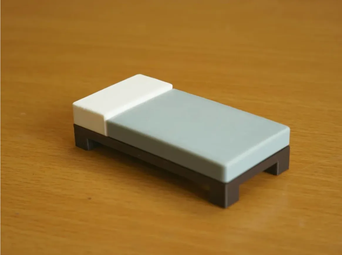 Minecraft bed multiple pieces by elijah | Download free STL model ...