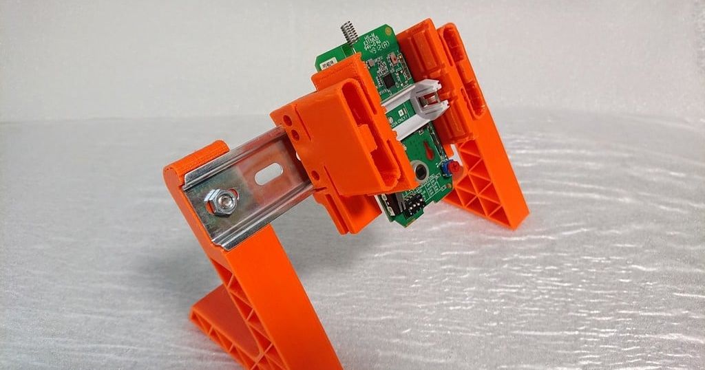 A DIN Rail mount and PCB vise by psv6 | Download free STL model ...