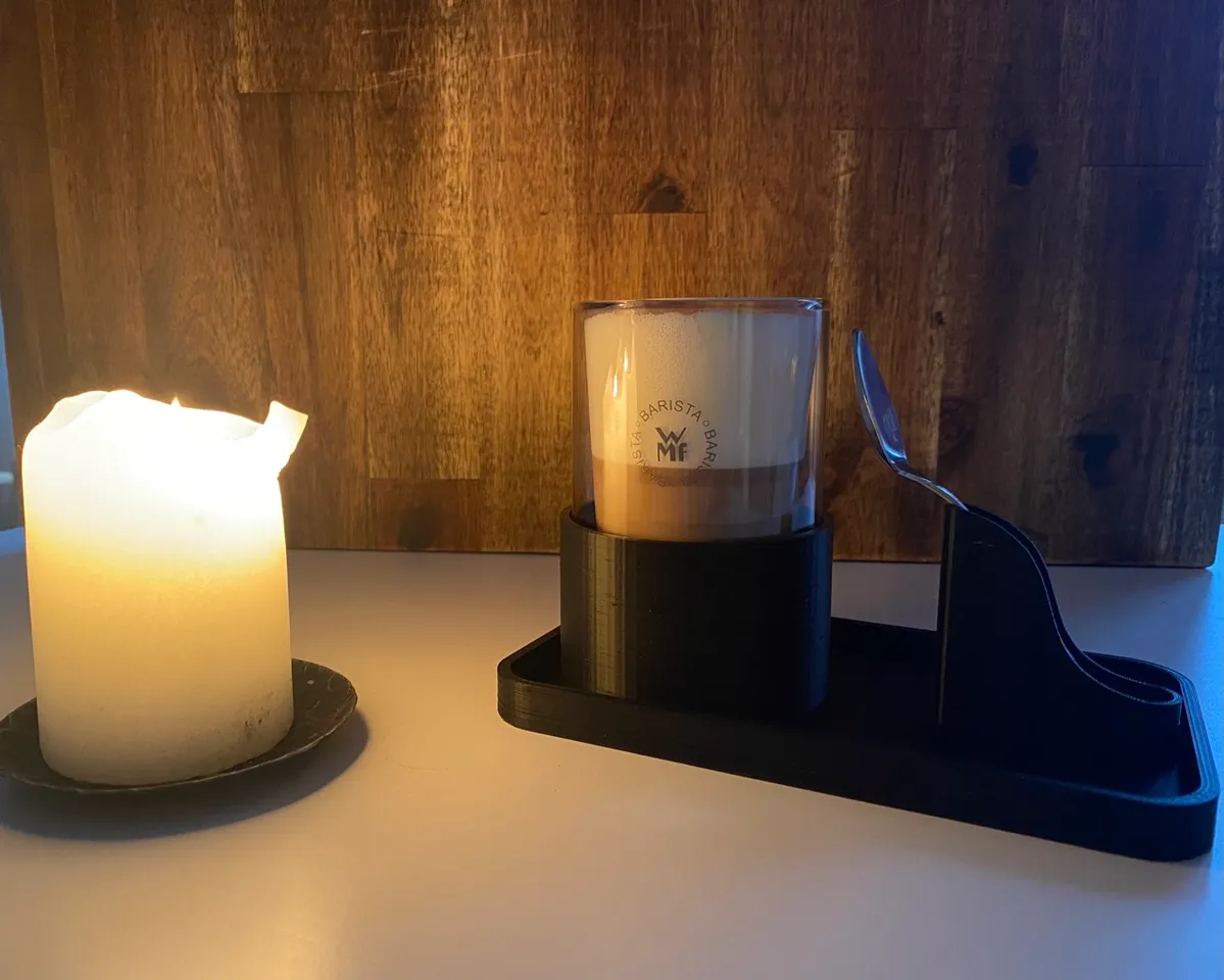Coffee glass Holder Tray by saxghost | Download free STL model ...