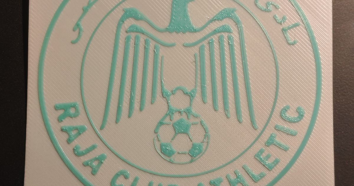 Raja Club Athletic RCA Logo by Furial | Download free STL model ...