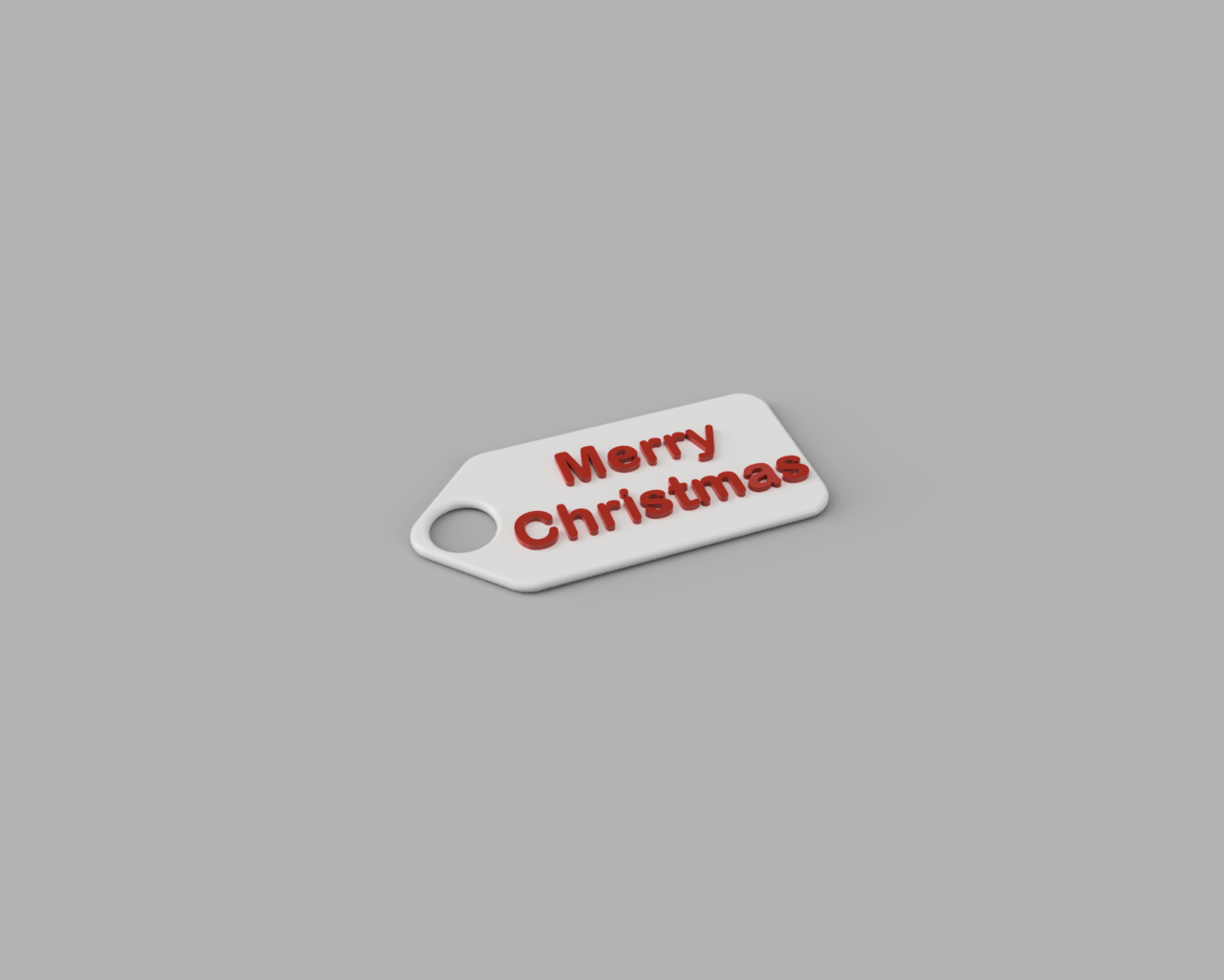 Merry Christmas Keychain by bananenmario | Download free STL model ...
