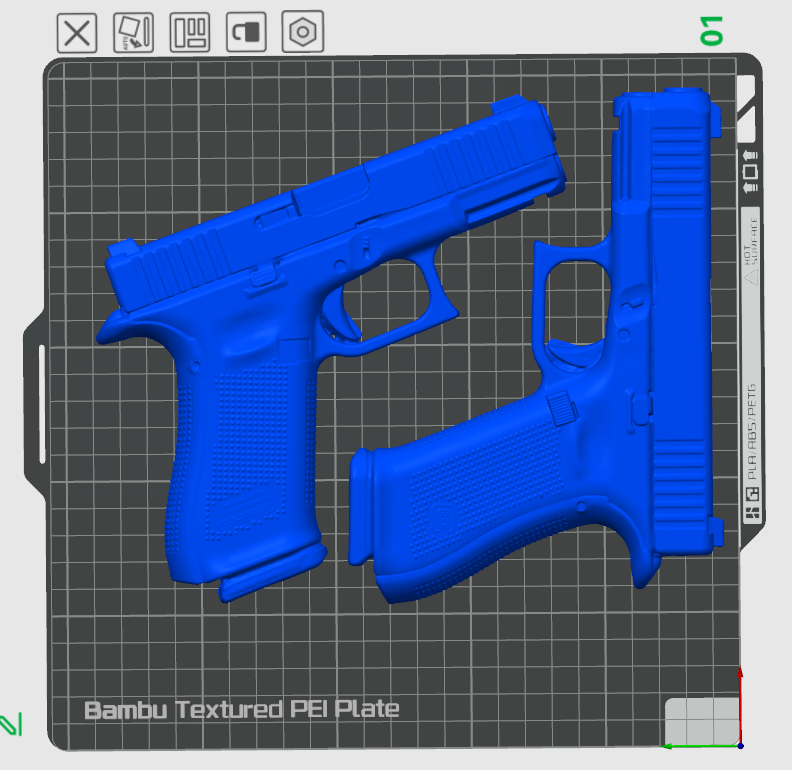 Wallmount Glock Pistols by Stormjams | Download free STL model ...