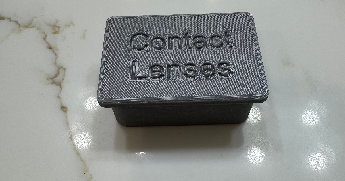 Contact Lenses Box by Jed LaRue | Download free STL model | Printables.com