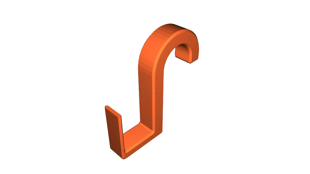 The wardrobe door hook by bar3de | Download free STL model | Printables.com