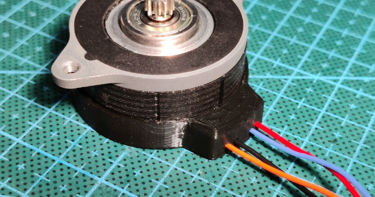 Strain relief for Moons NEMA 14 Pancake Stepper motor by ilikeapples12 ...