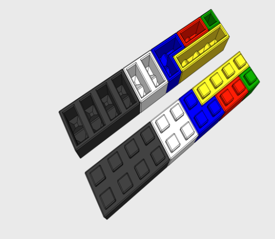 Square stud bricks by Lego_man99 | Download free STL model | Printables.com