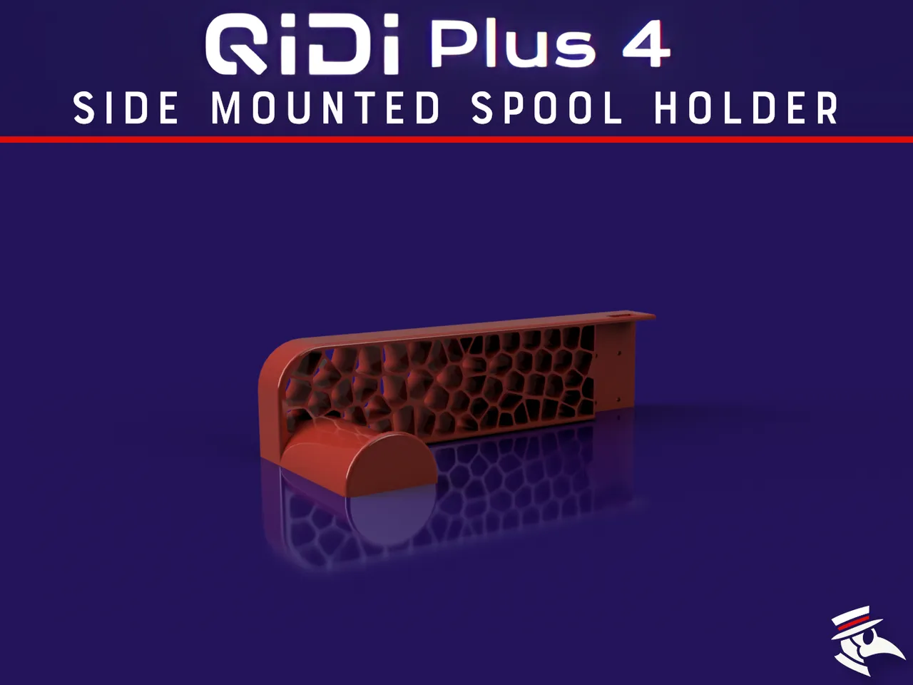 Qidi Plus 4 Side Mounted Spool Holder by Dark Doctor Studios | Download ...
