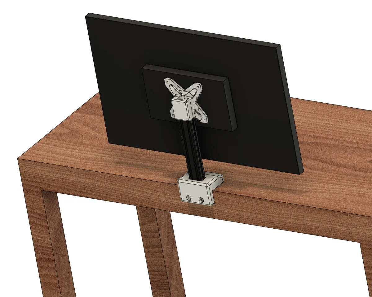 100mm VESA Computer Monitor Mount for Desk by Solver | Download free ...