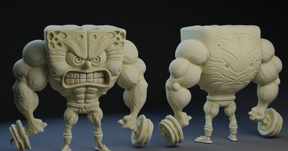 Strong SpongeBob by Peter Farell | Printables Store