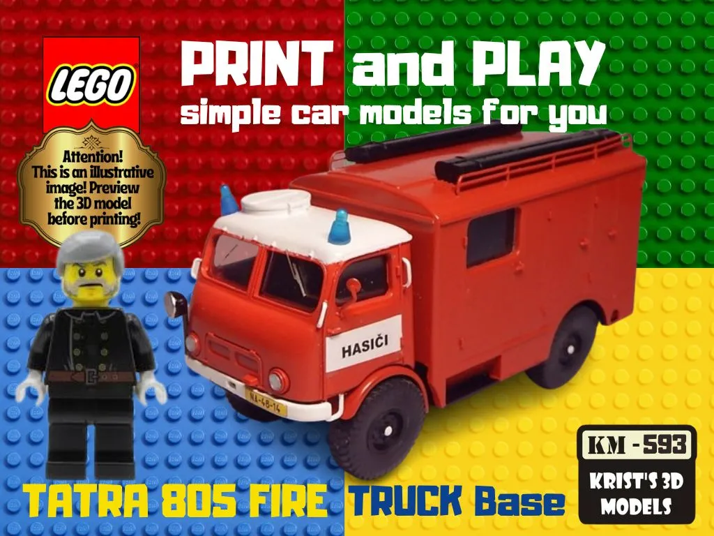 LEGO Tatra 805 Base by Mgr. Pavel Krist | Download free STL model ...
