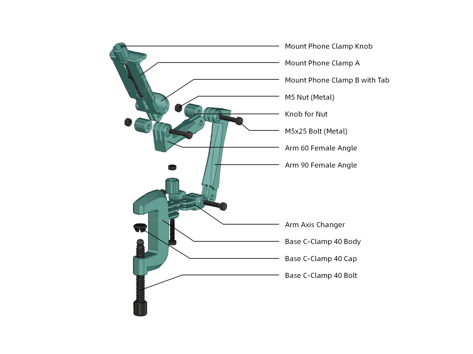 Modular Mounting System by Evan Sanders | Download free STL model ...