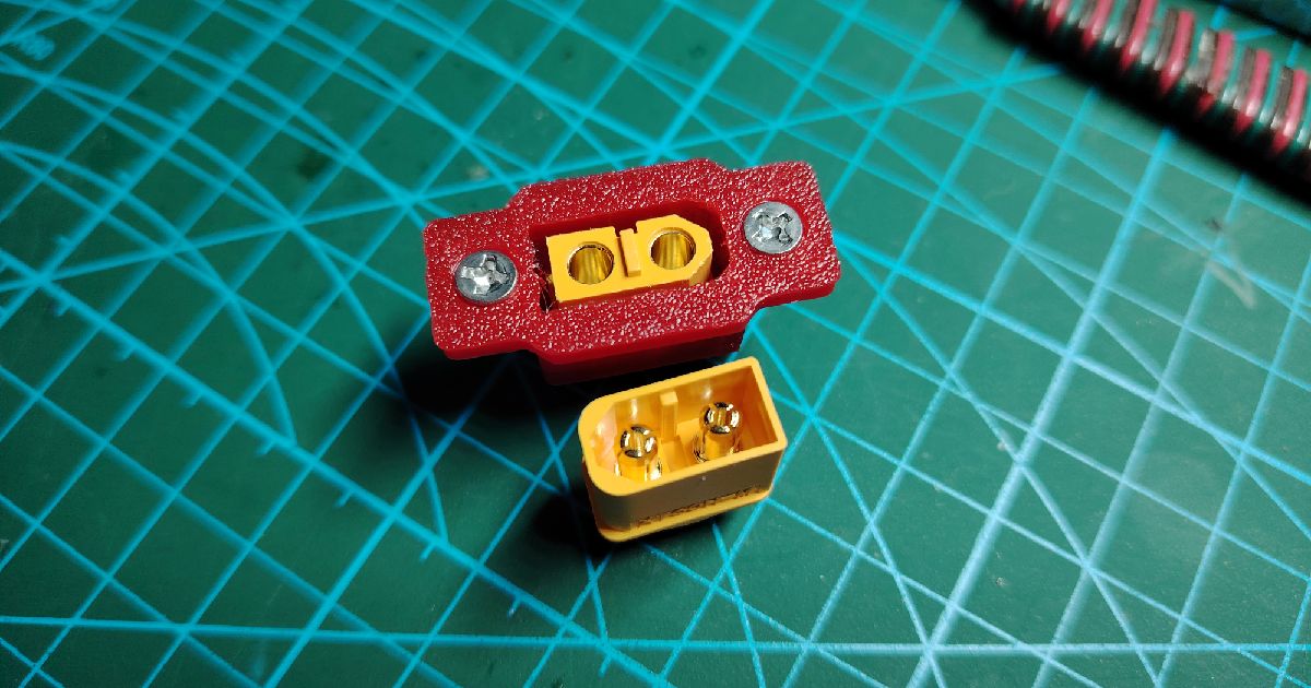 XT60 Panel Mount by Andrey Zhuravlev | Download free STL model ...