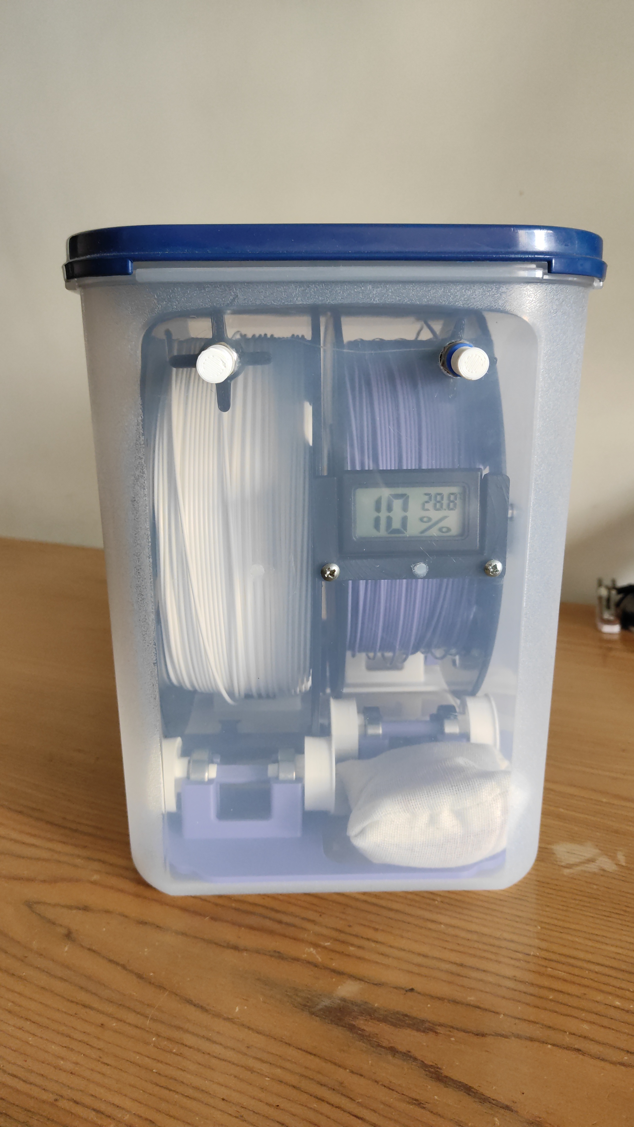 Dual-Spool Filament Dry Box with Direct Printing by Psyclist | Download ...