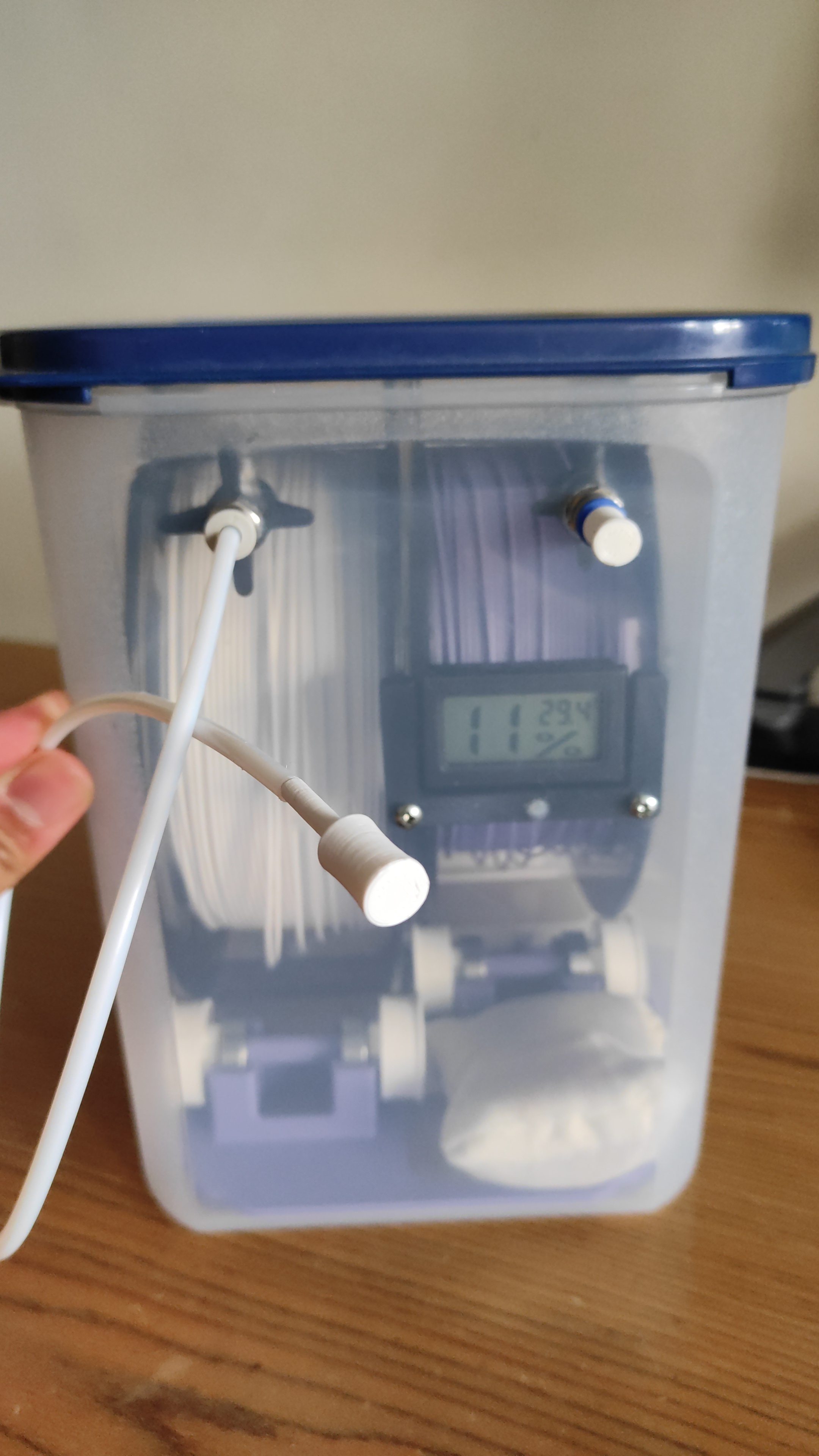 Dual-Spool Filament Dry Box with Direct Printing by Psyclist | Download ...