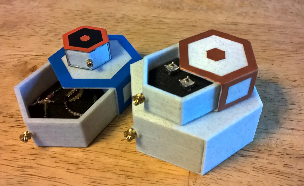 Hexagon Gift box by AlexJBrc | Download free STL model | Printables.com