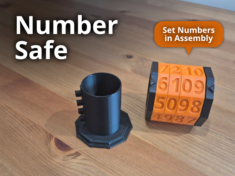 Number Safe - Cryptex by Finn | Download free STL model | Printables.com