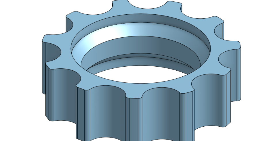 Gear with a hole in the middle by Emil | Download free STL model ...