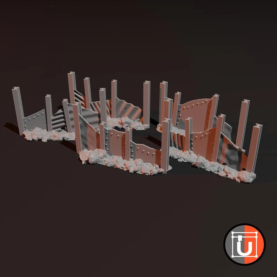 Junk Barricades by Udo's 3D World | Download free STL model | Printables.com
