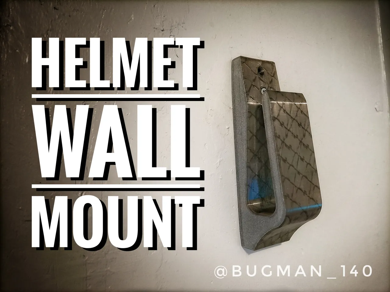 Helmet Wall Mount by Bugman_140 | Download free STL model | Printables.com