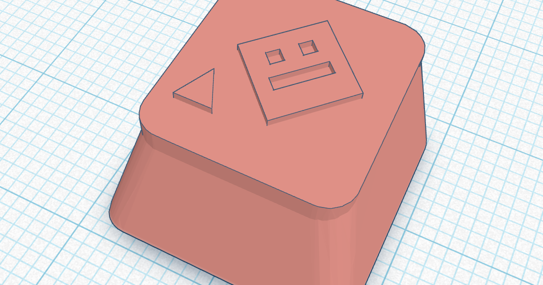 Geometry dash keycap por HipHopHej2 | Descargar modelo STL gratuito ...