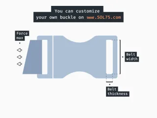 Customizable buckle by FrancescoFeltrin | Download free STL model ...