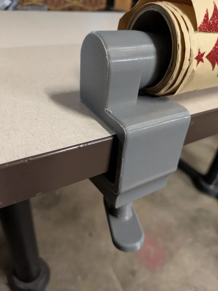Table Mounted Gift Wrap Dispenser by Griffins | Download free STL model ...