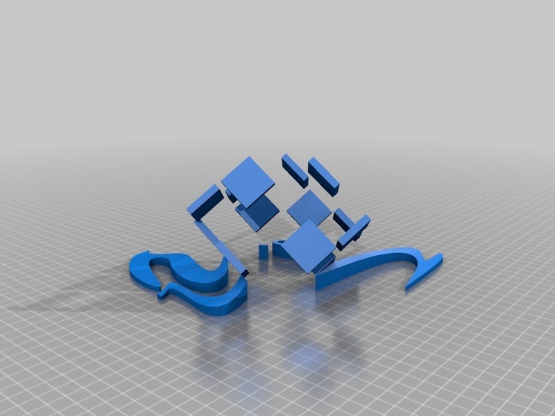 Melting Rubik's Cube (multi material) by Malte | Download free STL ...