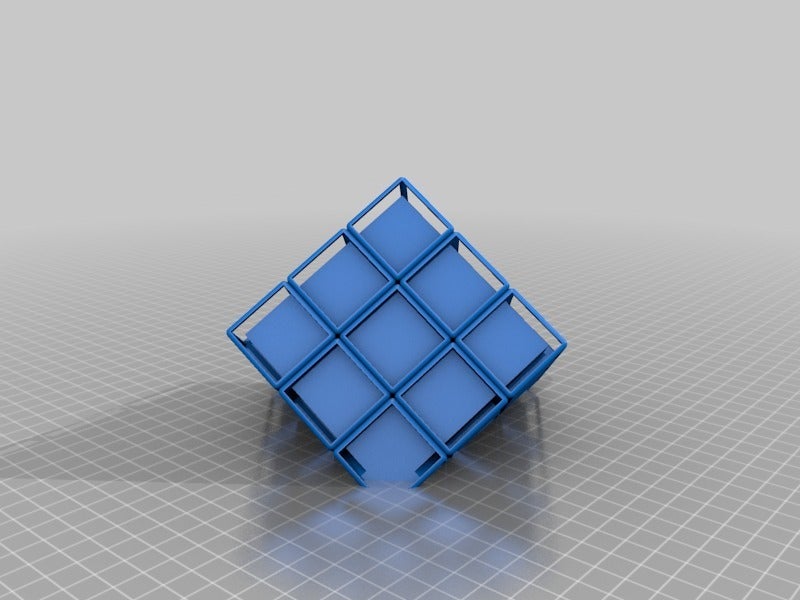 Melting Rubik's Cube (multi material) by Malte | Download free STL ...