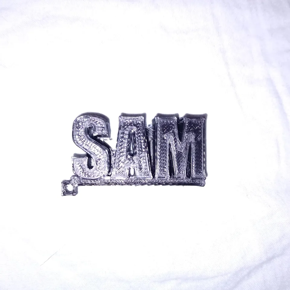 Keychain sam by JW MAKES | Download free STL model | Printables.com