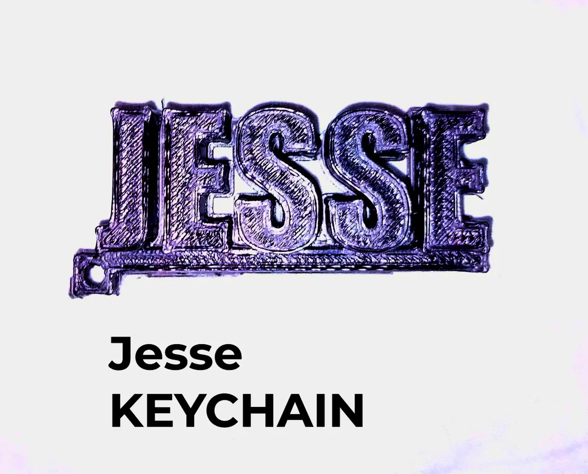 Keychain jesse by JW MAKES | Download free STL model | Printables.com