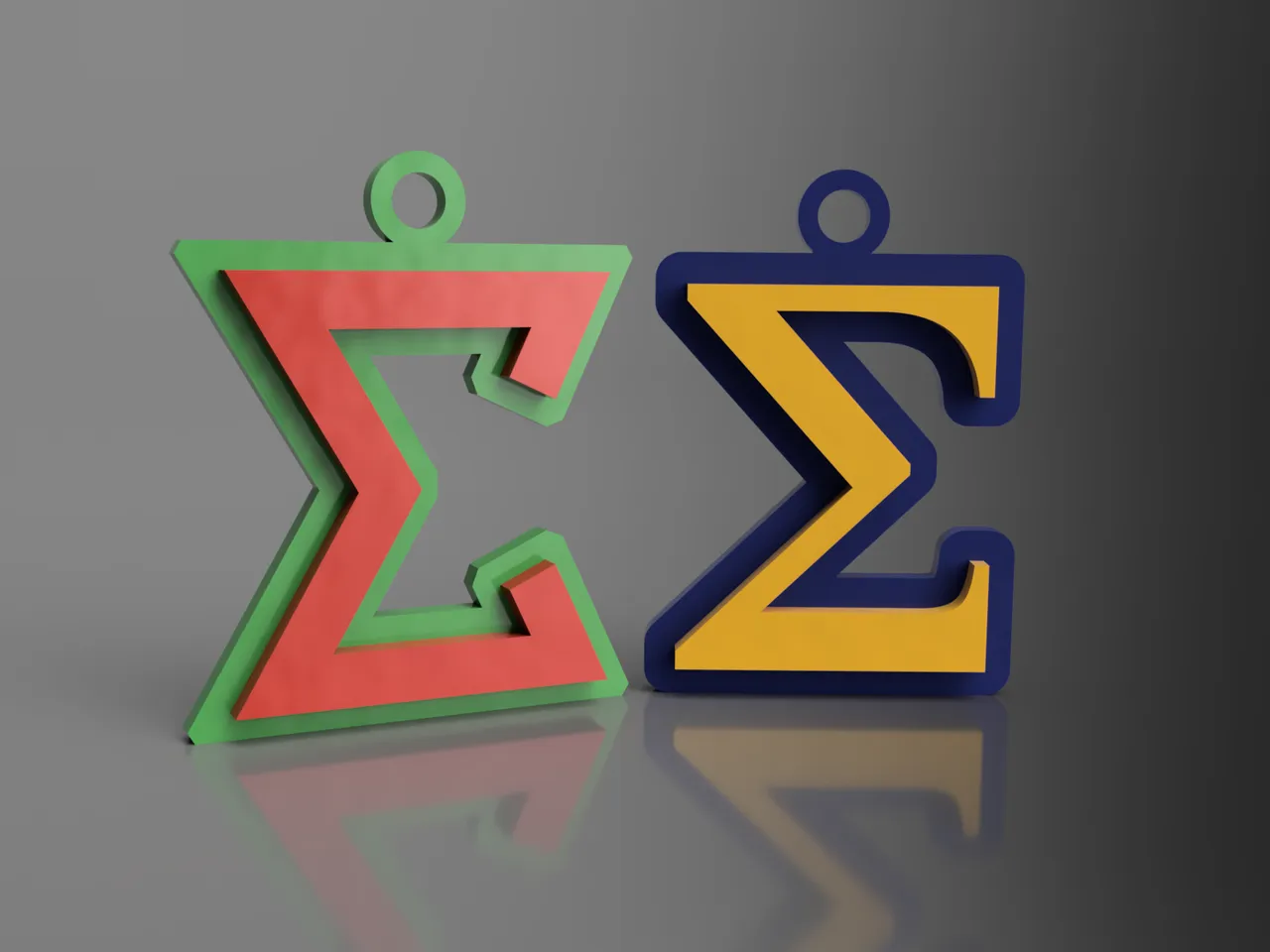 Sigma key chain by Tomek | Download free STL model | Printables.com