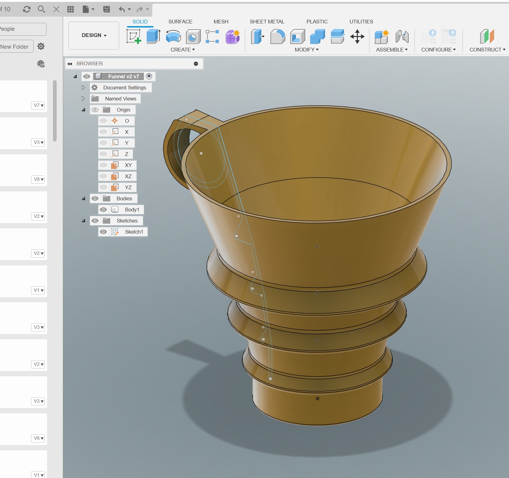 Wide Funnel for filling glass bottles with preserves or jam by Isak ...