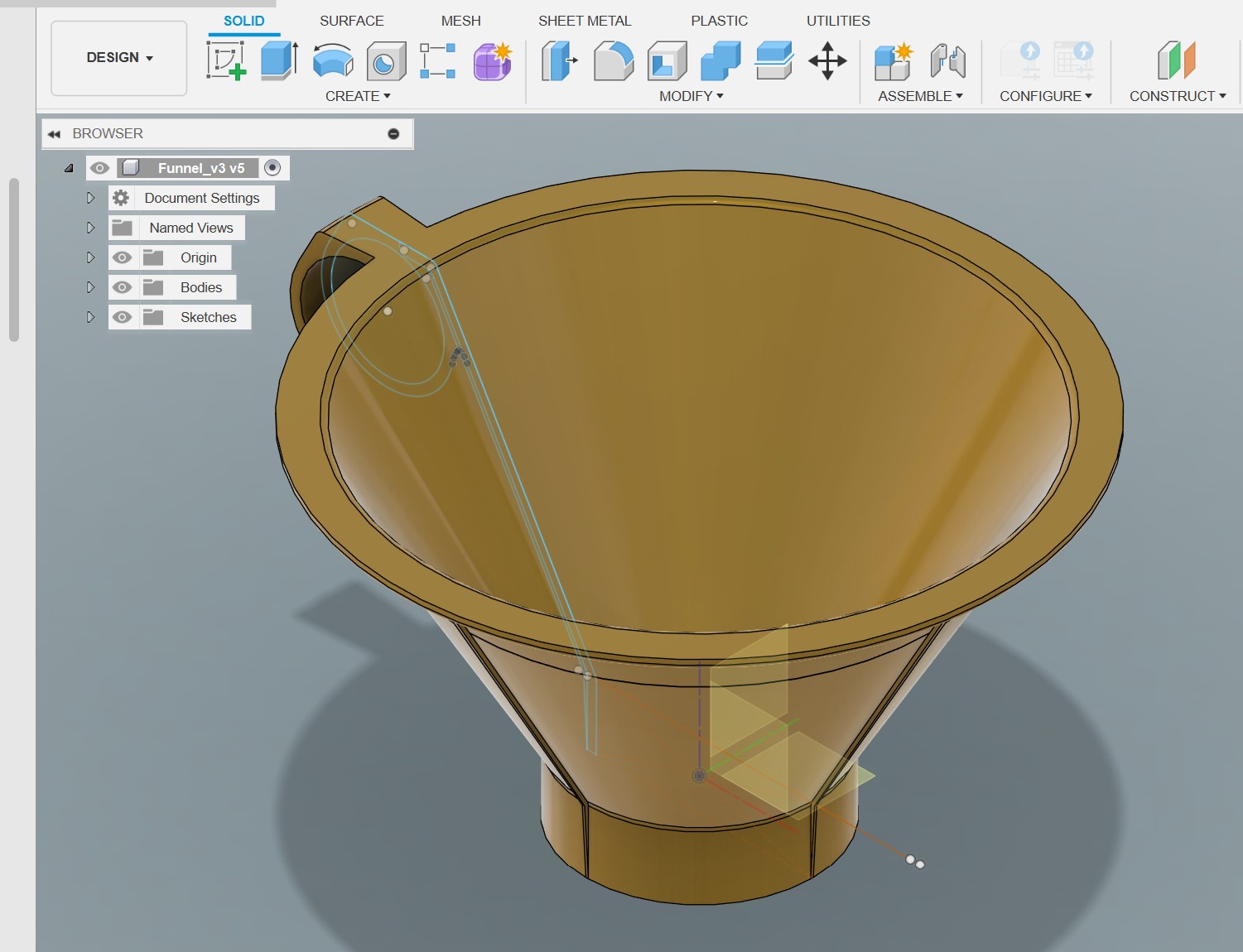 Wide Funnel v2 for filling glass bottles with preserves or jam by Isak ...