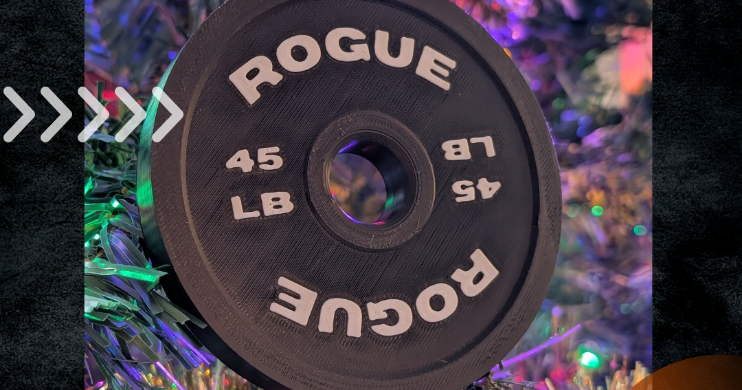 Rogue Barbell Plate Christmas Ornament by DiveBombDom | Download free ...