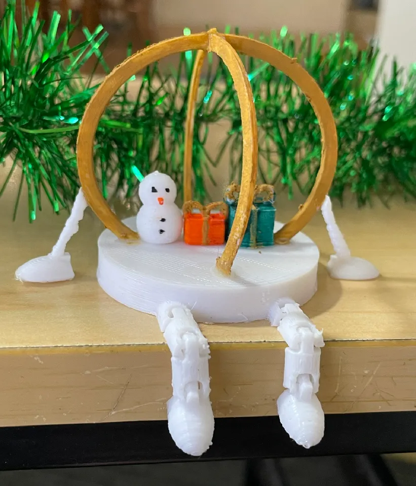 Articulated Christmas snow globe by 3D_printer | Download free STL ...