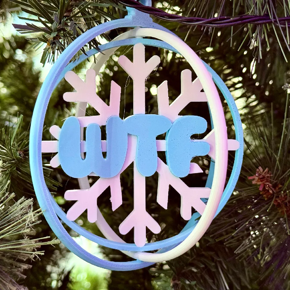 Articulated WTF Ornament by kyleolsondesign | Download free STL model ...