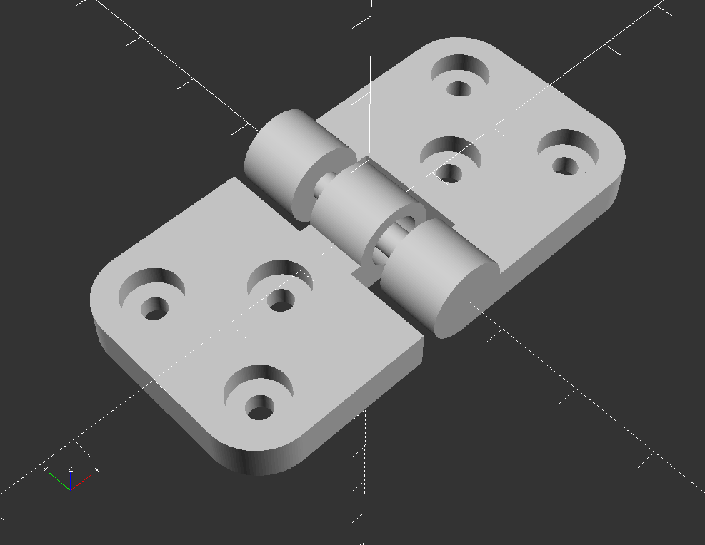 Parametric Hinge by Evan Sanders | Download free STL model | Printables.com