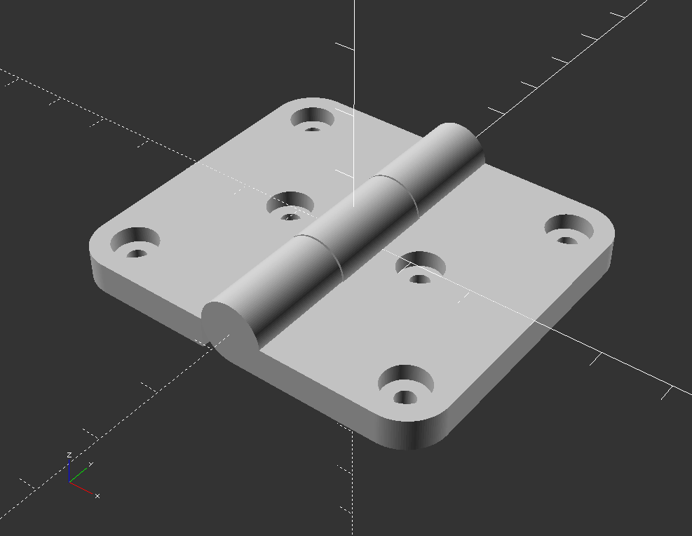 Parametric Hinge by Evan Sanders | Download free STL model | Printables.com