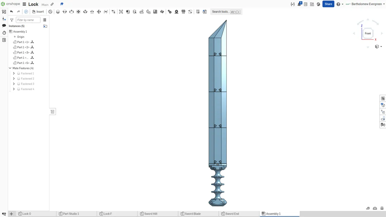 Modular Sword by Bartimus | Download free STL model | Printables.com