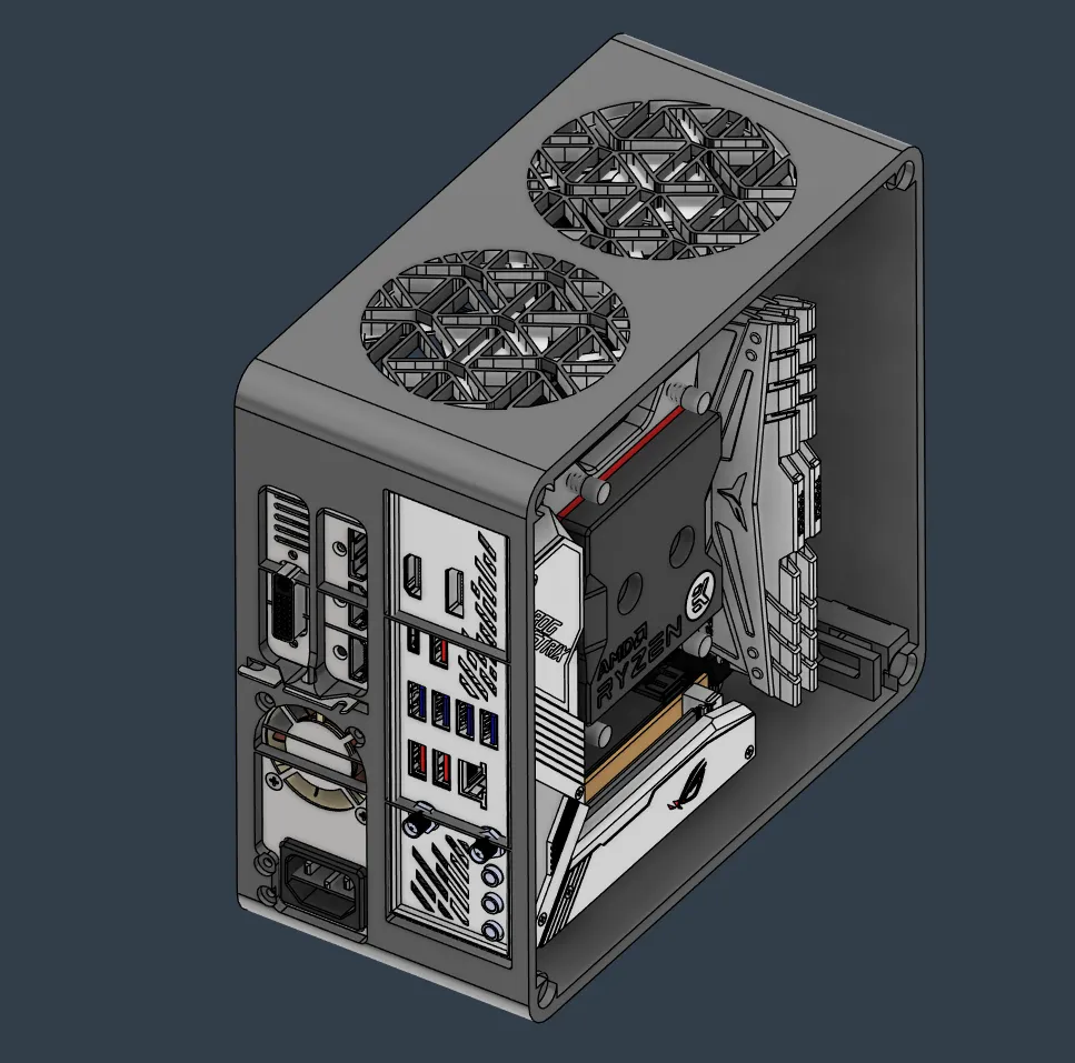 SFF Mini ITX Case by jagondela | Download free STL model | Printables.com