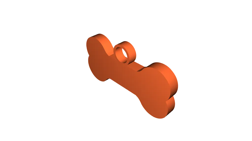 Dog Tag - Bone Shape by MakeMeACake | Download free STL model ...