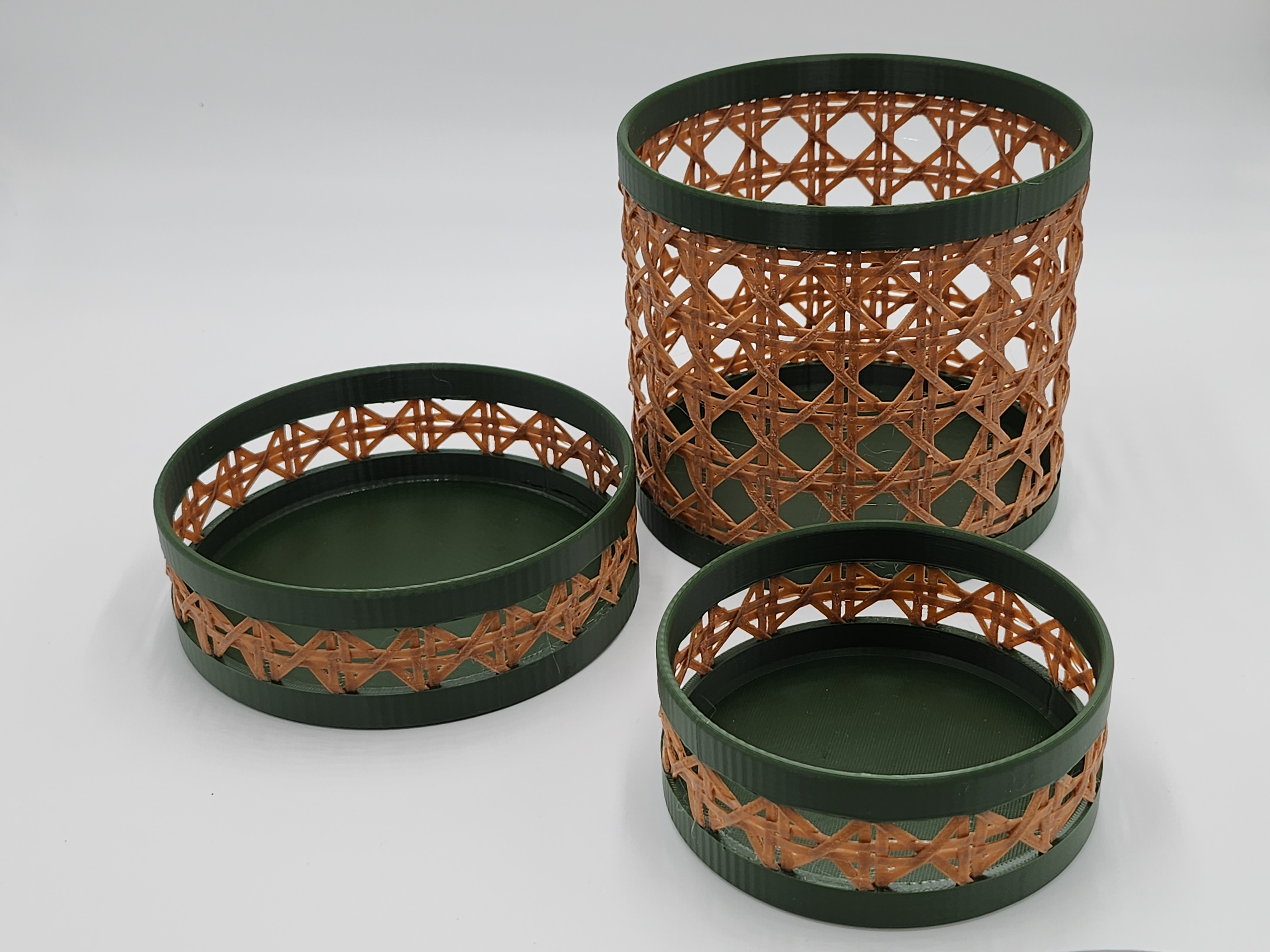 Octagonal plaiting basket weave containers by DP design | Download free ...