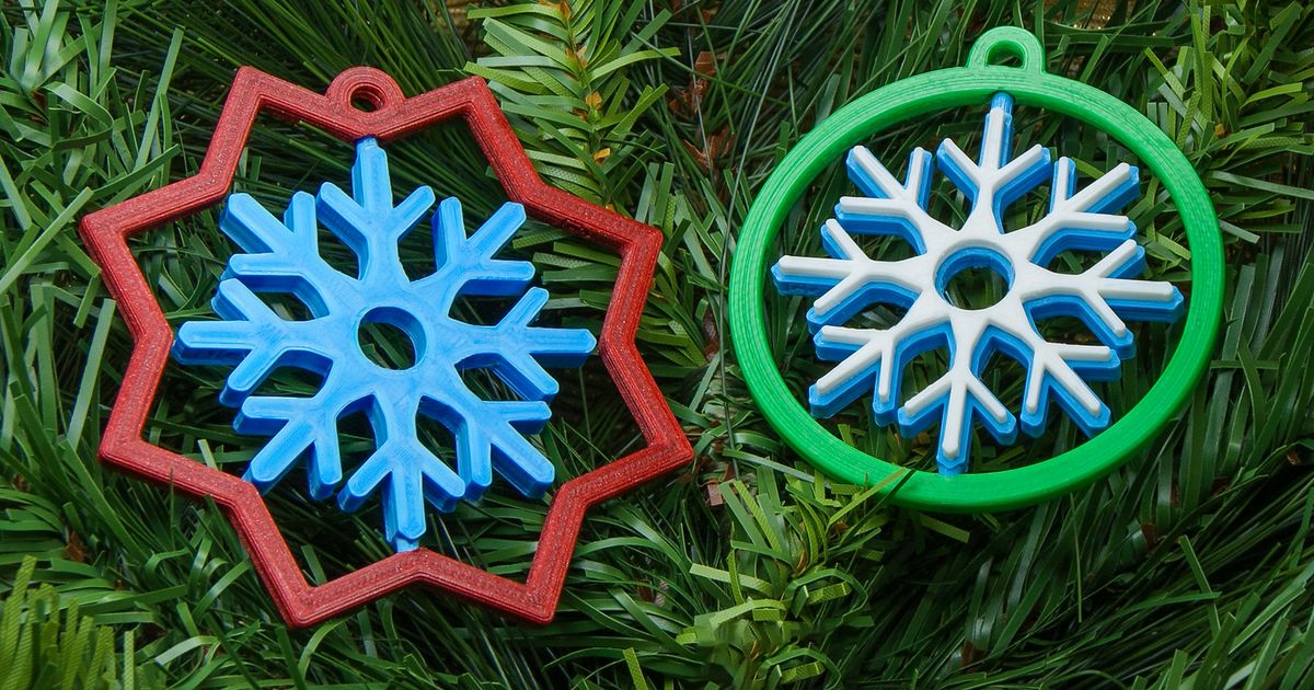 Spinning Ornament (Snowflake) by Randomizy | Printables Store