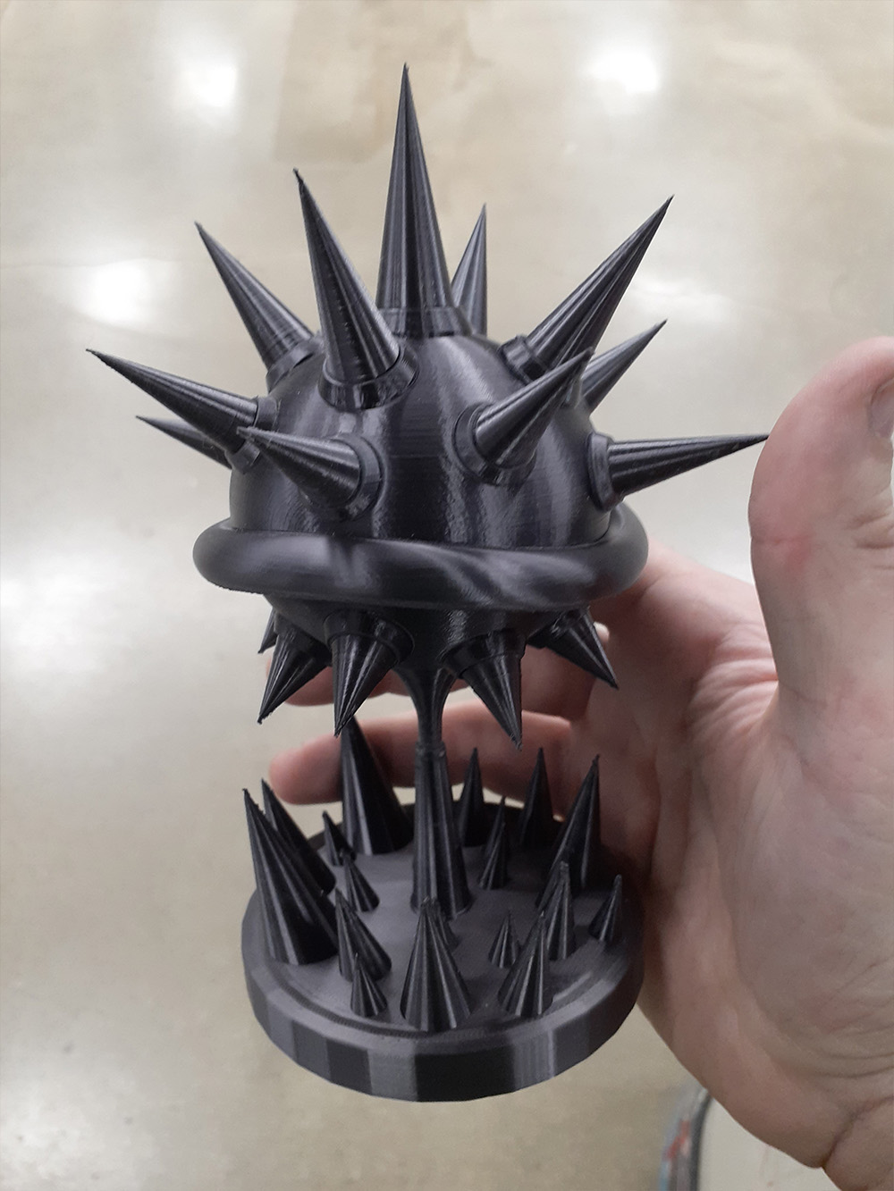 Levitating Spikey Shell by 3DTwinkie | Download free STL model ...