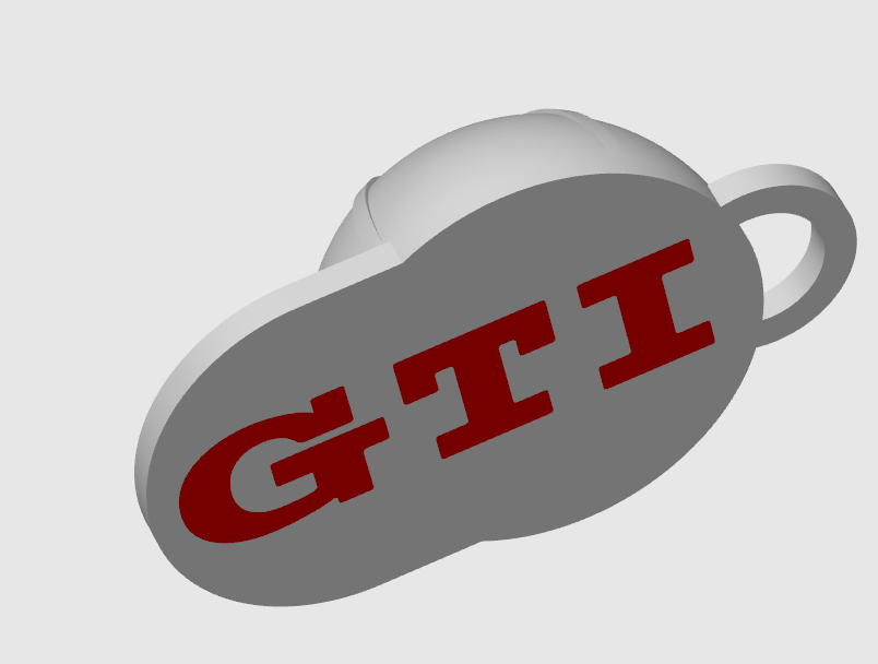 Volkswagen VW GTI Cap Keychain by Piotr Oleszczak | Download free STL ...