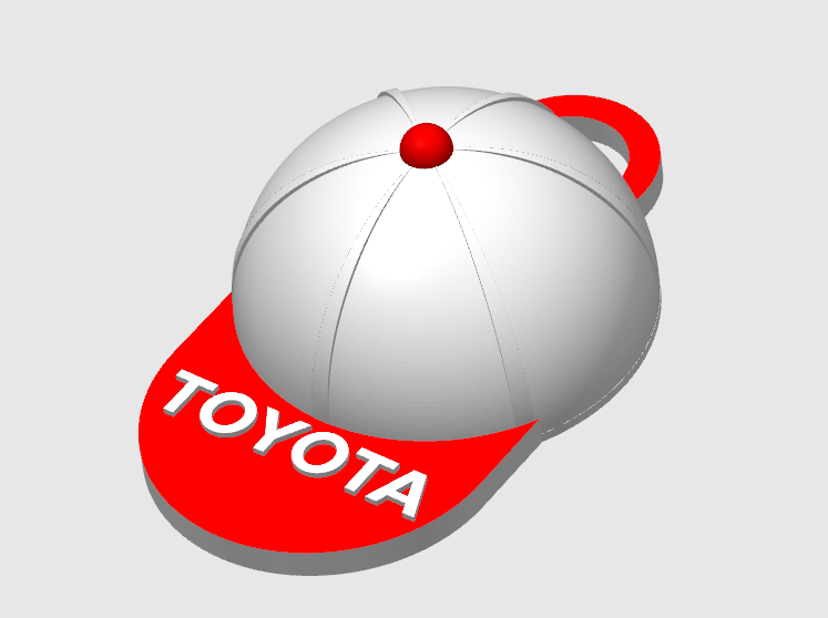 Toyota Cap Keychain by Piotr Oleszczak | Download free STL model ...
