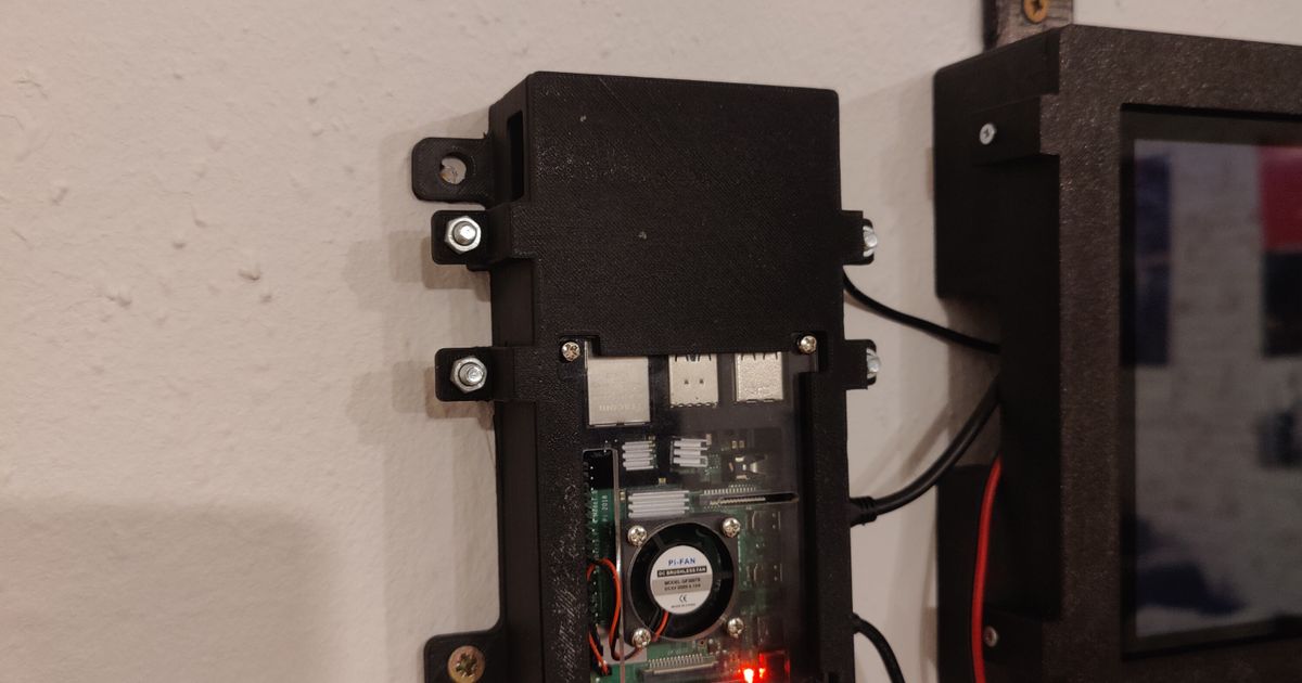 Raspberry Pi wall mount by flo29_8 | Download free STL model ...